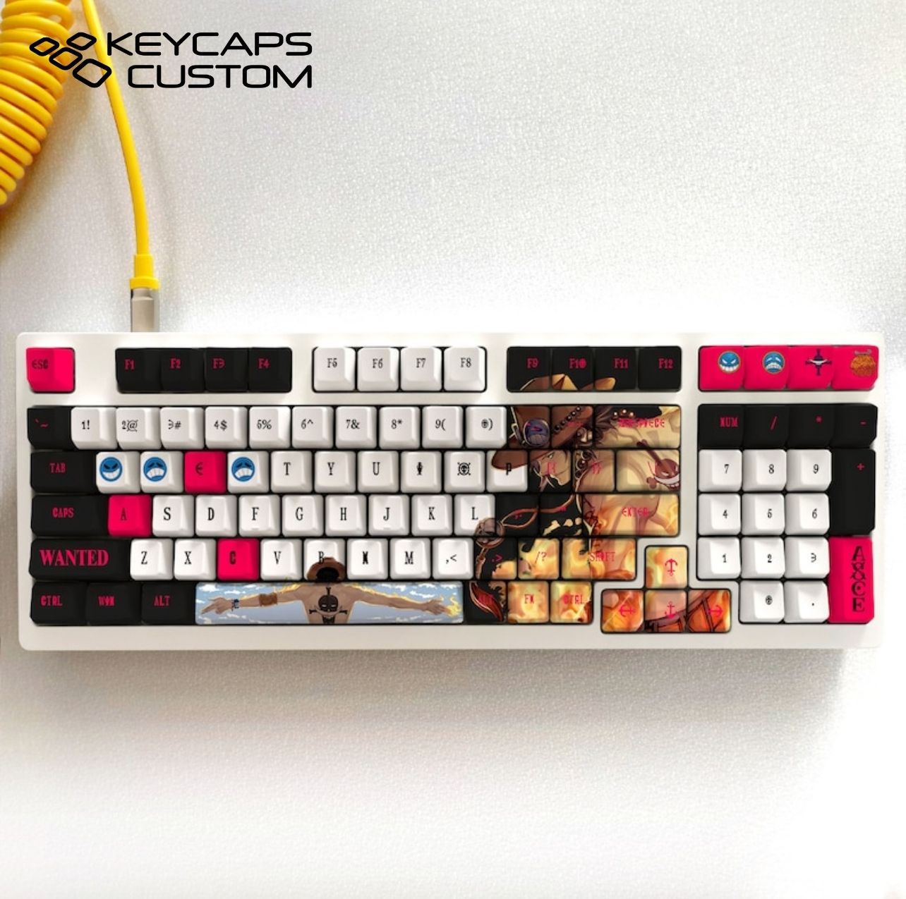 Fire Fist Ace Keycap Set, 127 Keys PBT For Mechanical Keyboard OEM ...