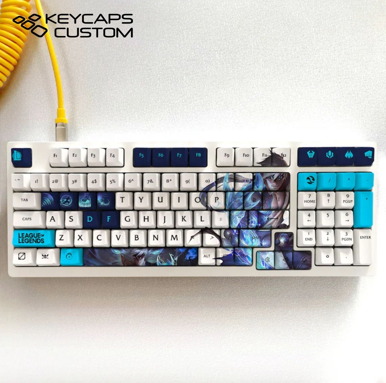 Lee Sin - The Blind Monk LOL Series Keycap Set, 127 Keys PBT For ...