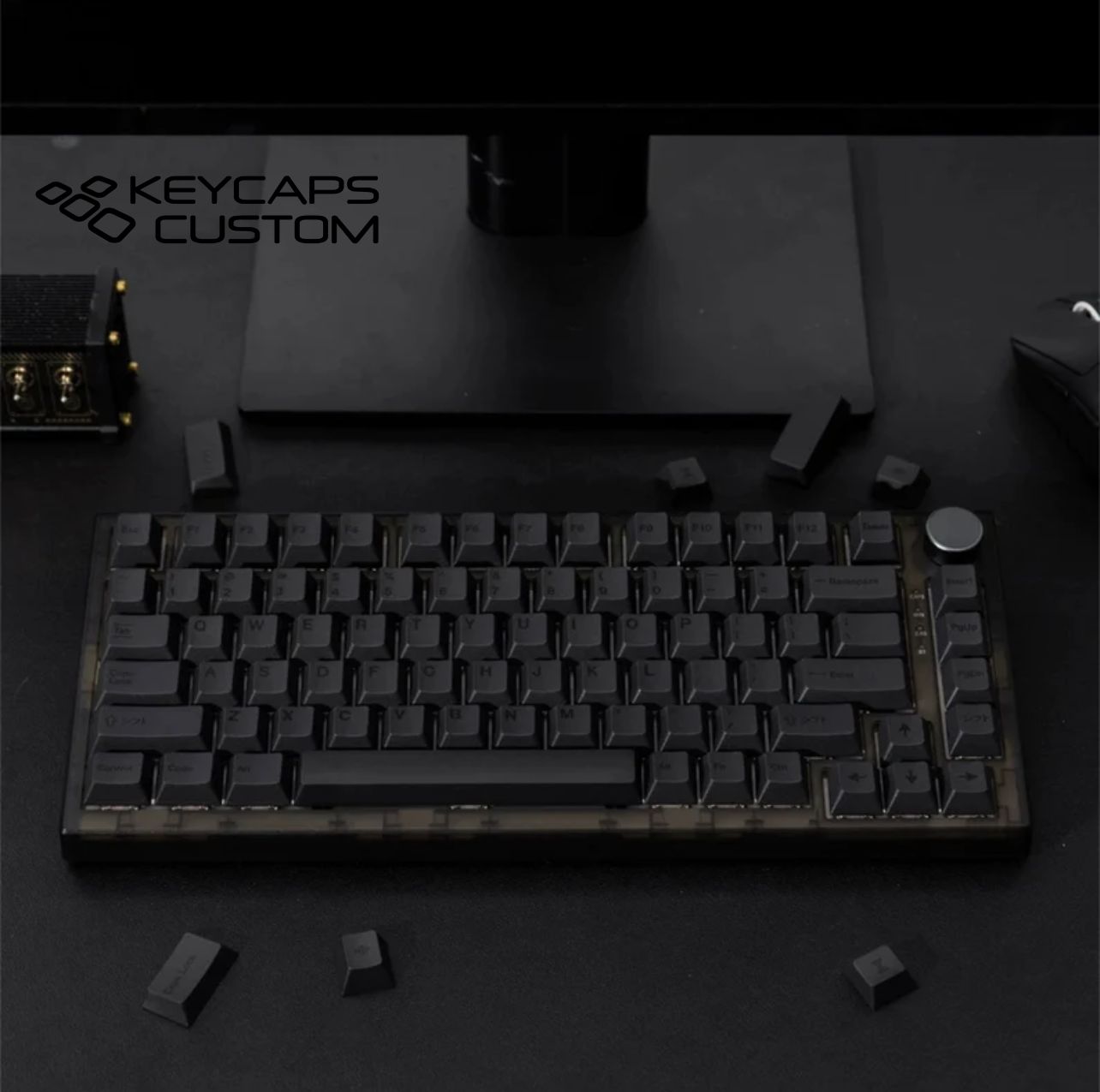 Minimalist Dark Gray Keycap Set-144keys, Cool Dark Gray PBT Keycap Set ...