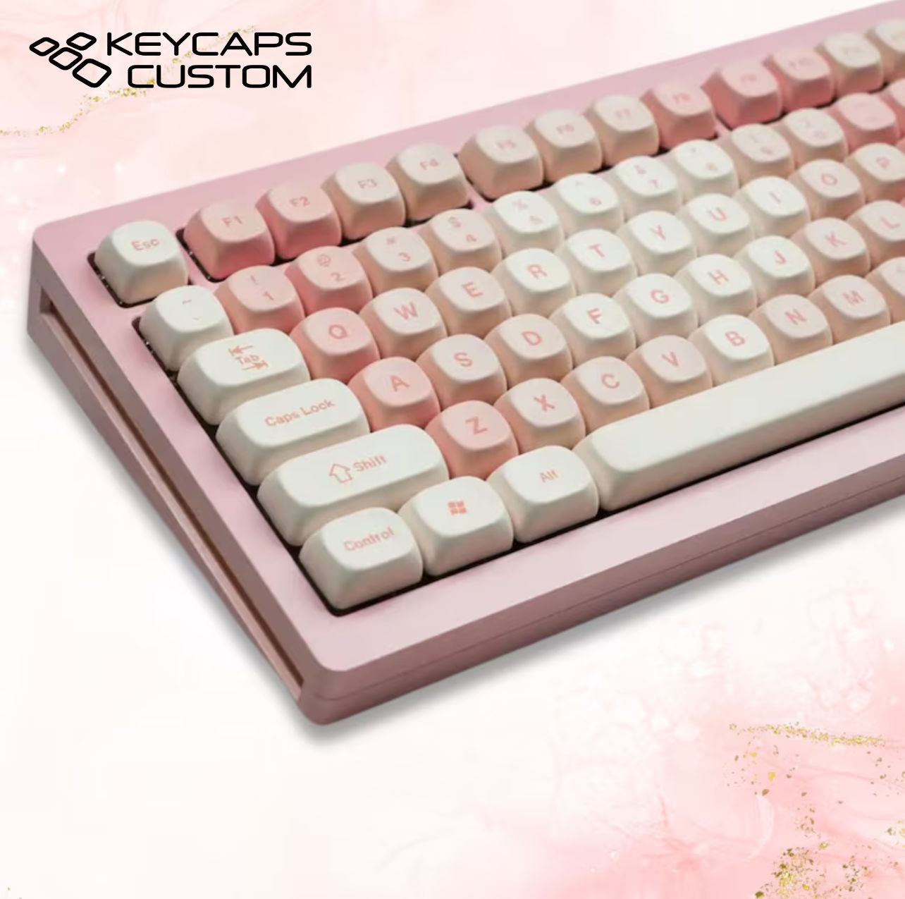 143 Keys Pink Cherry Keycaps, MOA Profile PBT Keycaps, Custom Keycaps ...