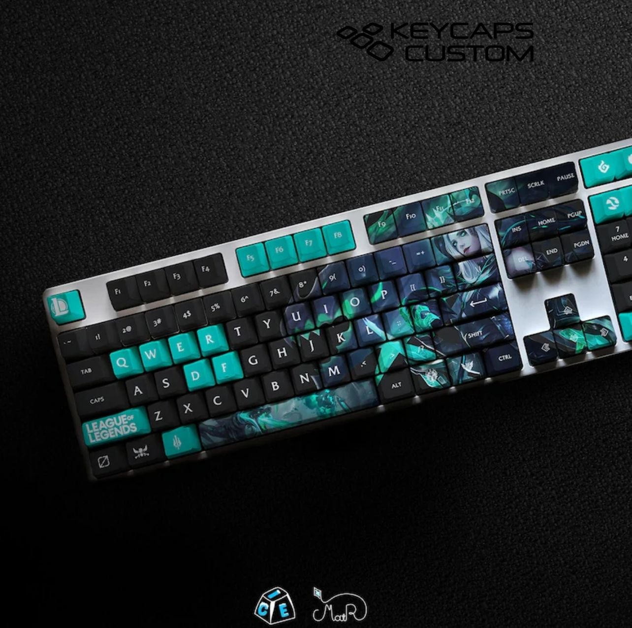 Shyvana - The Half-Dragon LOL Series Keycap Set, 112 Keys PBT For ...