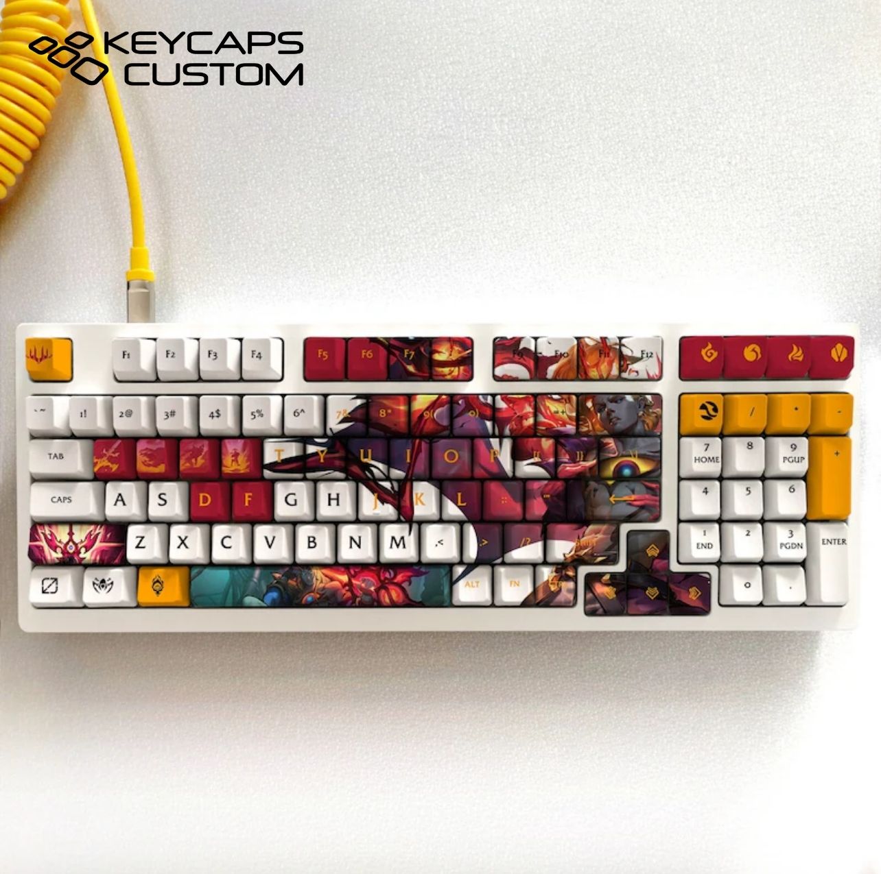 Viego - The Ruined King LOL Series Keycap Set, 112 Keys PBT For Mechanical Keyboard OEM Profile ...