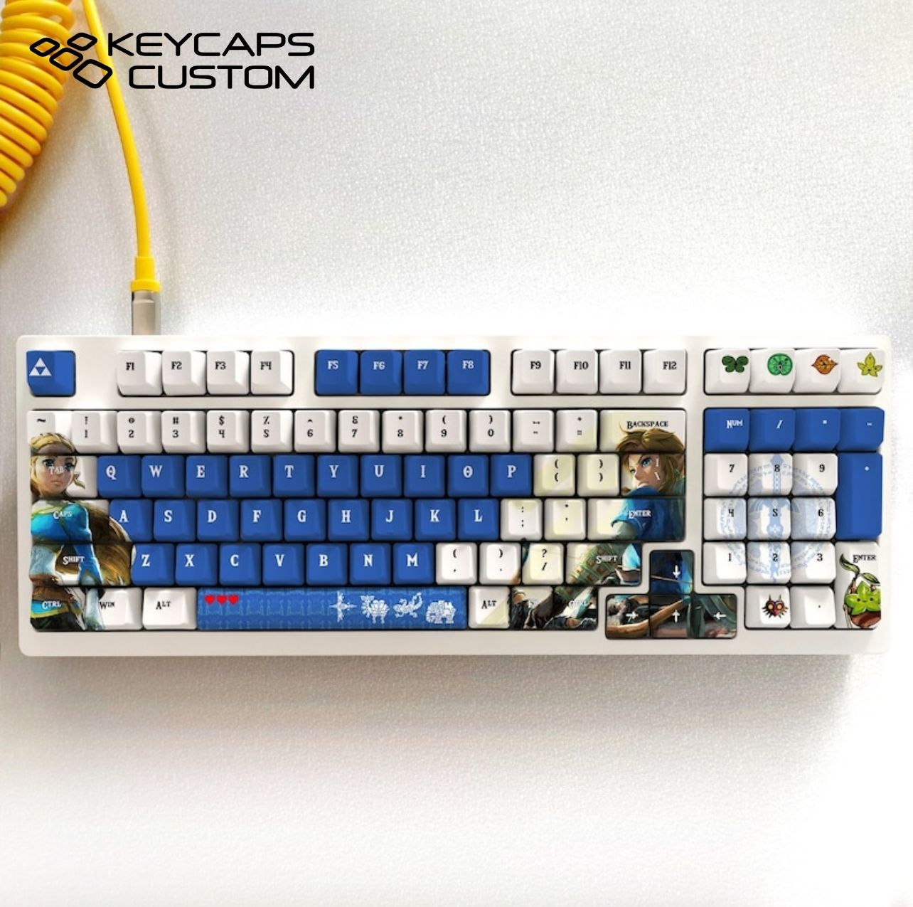Zelda and Link Keycap - Breath of the Wild Game Keycap Set, 127 Keys ...